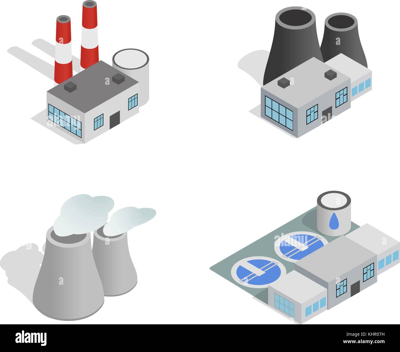 Exterior generation factory Stock Vector Images - Alamy