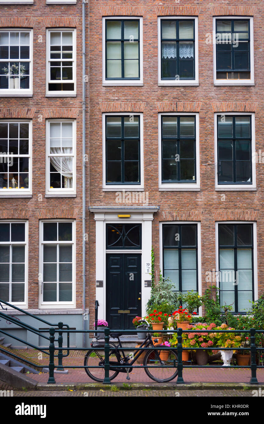 Typical Dutch facade in old city at daytime Stock Photo - Alamy