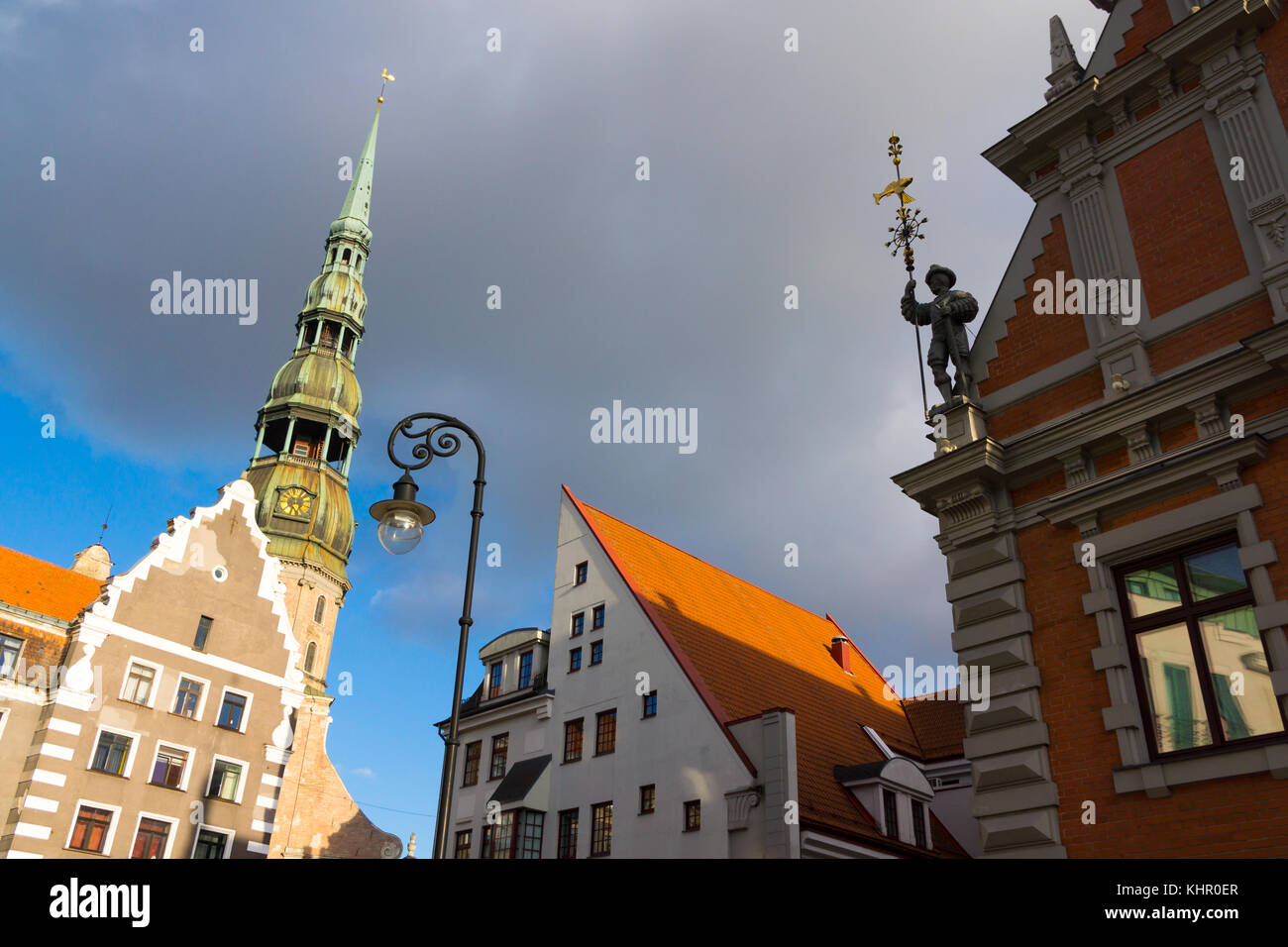 Landmarks of Riga, Latvia Stock Photo - Alamy