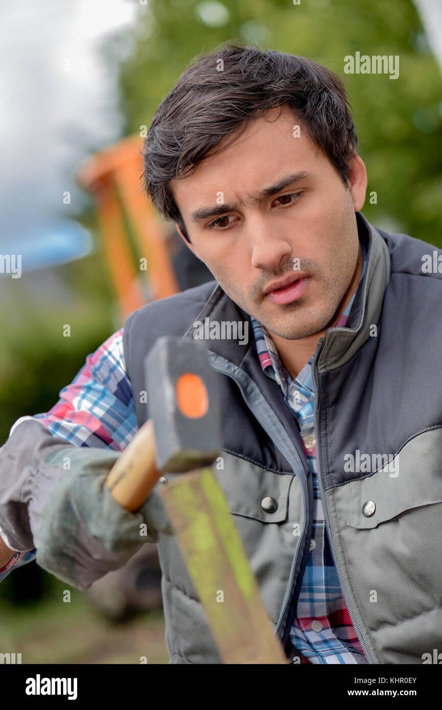 Marking out garden hi-res stock photography and images - Alamy