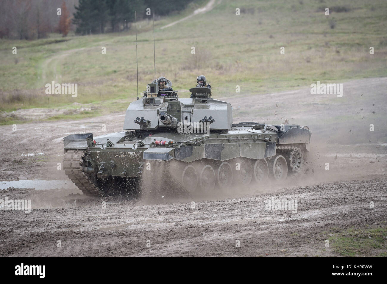 EMBARGOED TO 0001 MONDAY NOVEMBER 20 A Challenger II Main Battle Tank ...