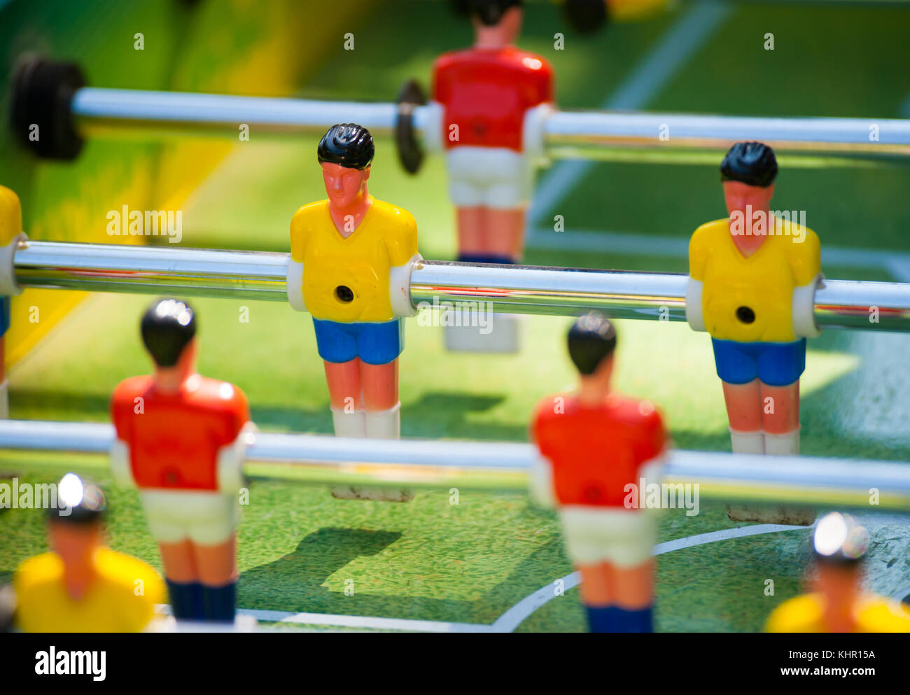 Plastic table football game hi-res stock photography and images - Alamy