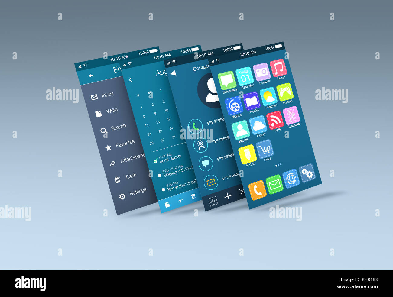 Mobile software ui hi-res stock photography and images - Alamy