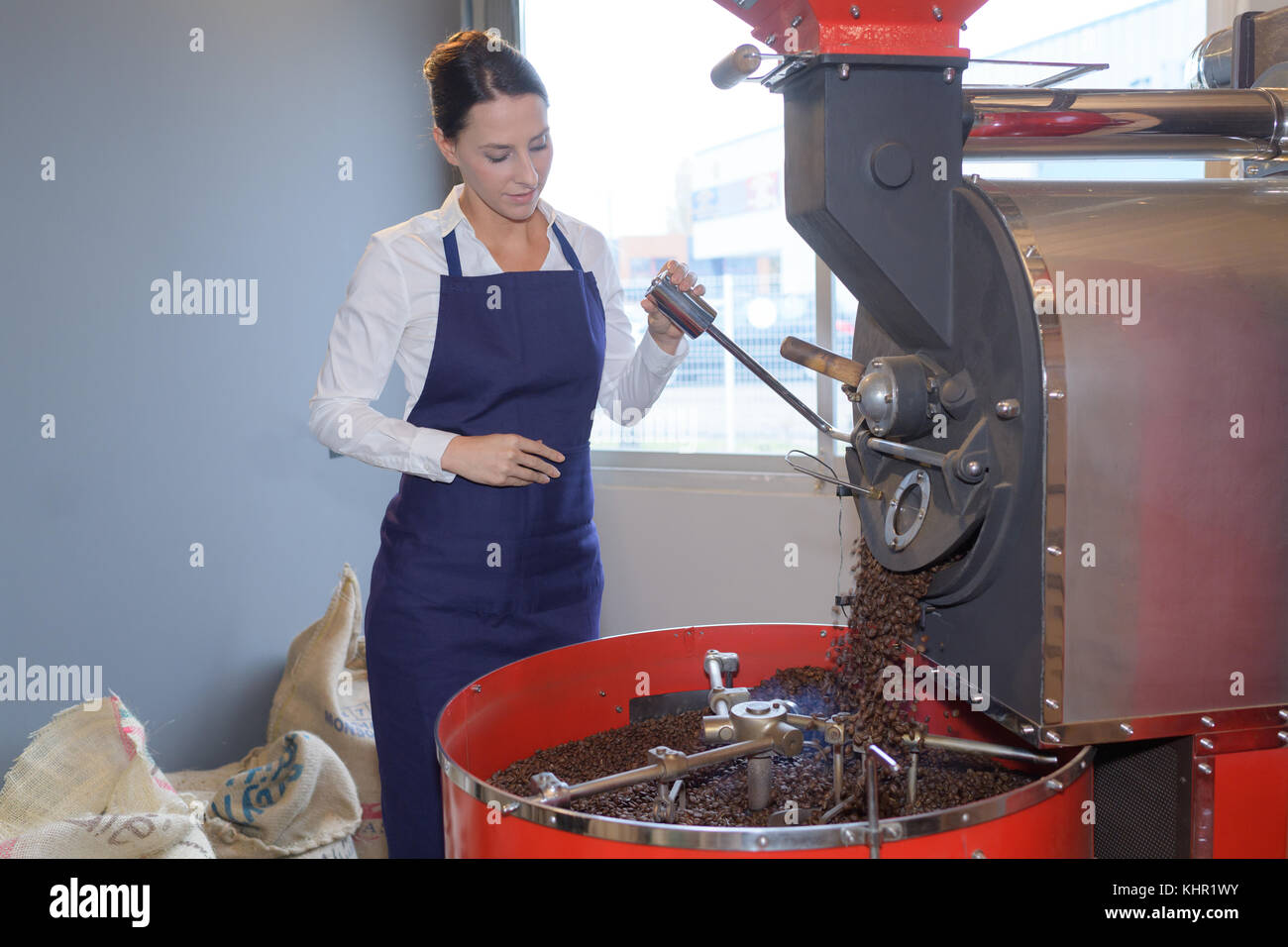 Female coffee roaster hi-res stock photography and images - Alamy
