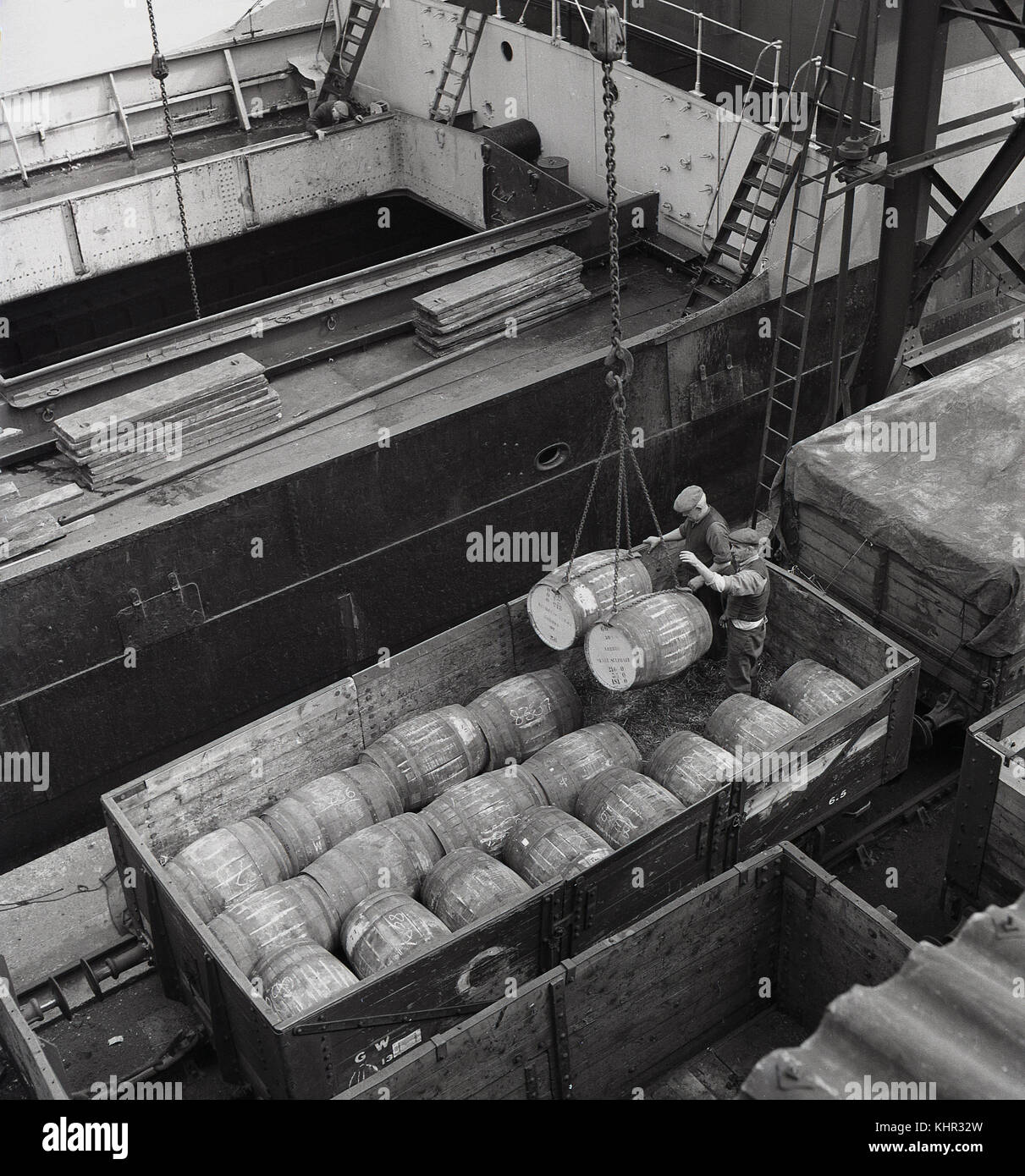 1950s cargo ship hi-res stock photography and images - Alamy