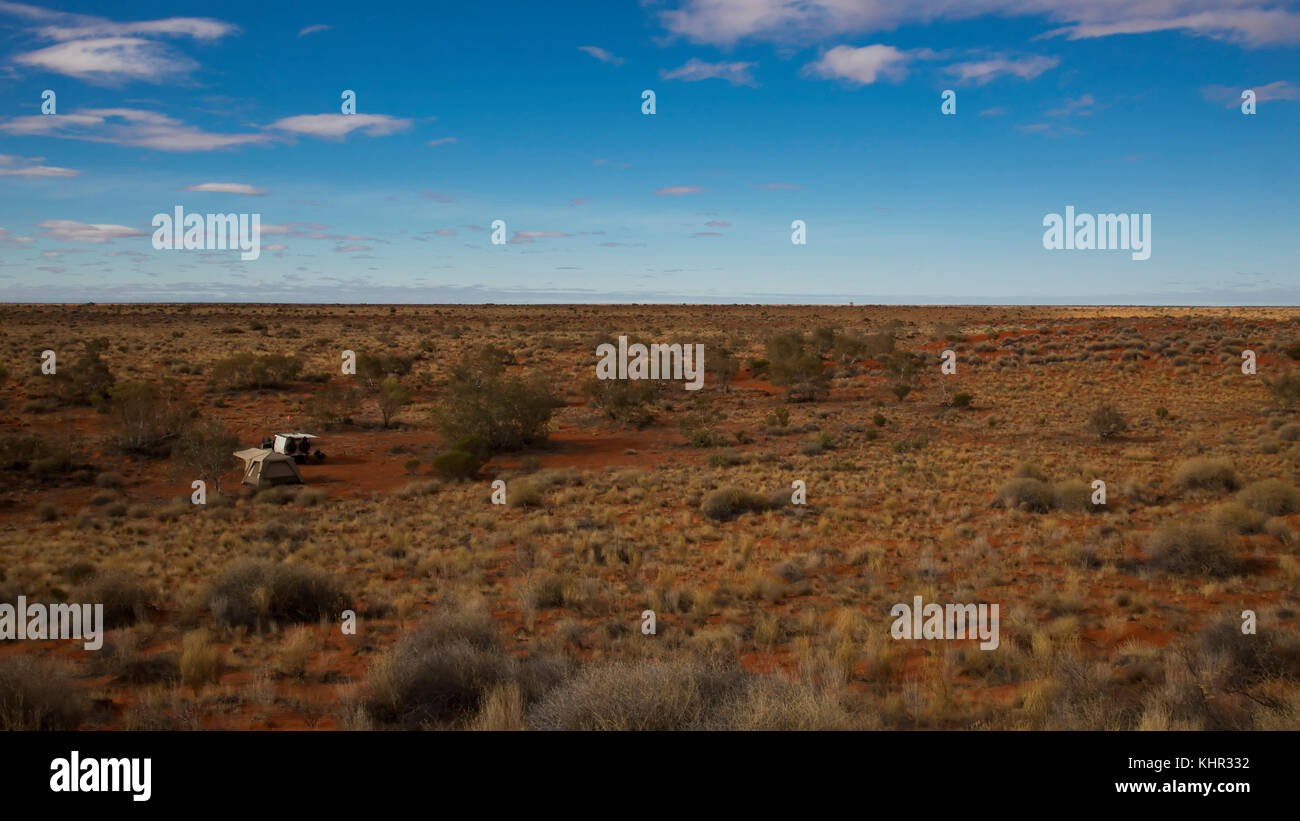 Vastness of the Simpson Desert, Northern Territory, Australia Stock ...