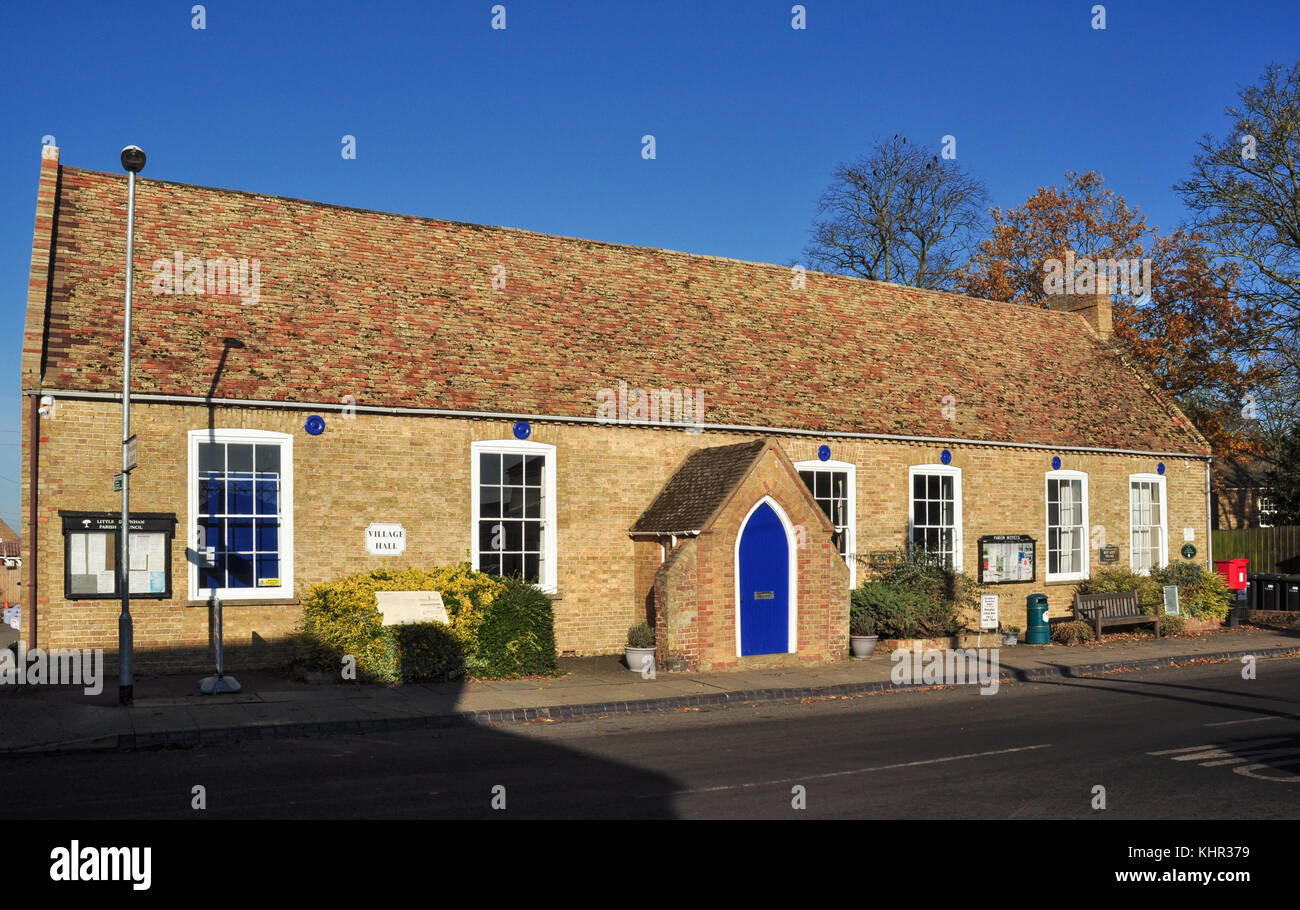 Village Hall, Little Downham, Near Ely, Cambridgeshire, England, UK ...