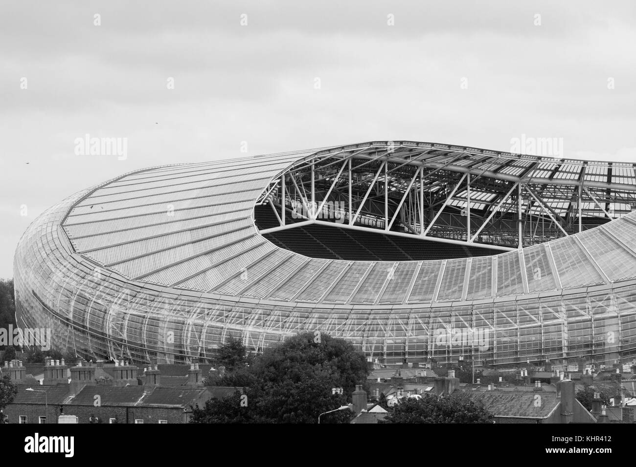 The Aviva Stadium Dublin, with a capacity of 51,700 seats and built on ...