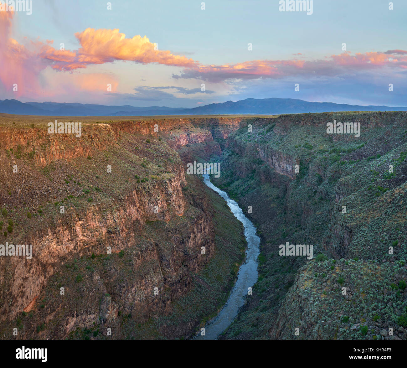 River in gorge, Rio Grande Gorge, Rio Grande del Norte National ...