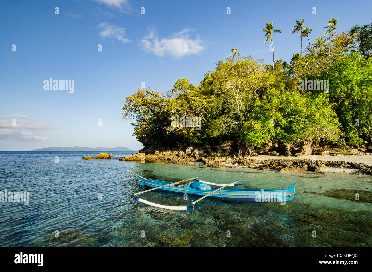 Outrigger canoe, Ceram Island, Banda Sea, Indonesia Stock Photo - Alamy