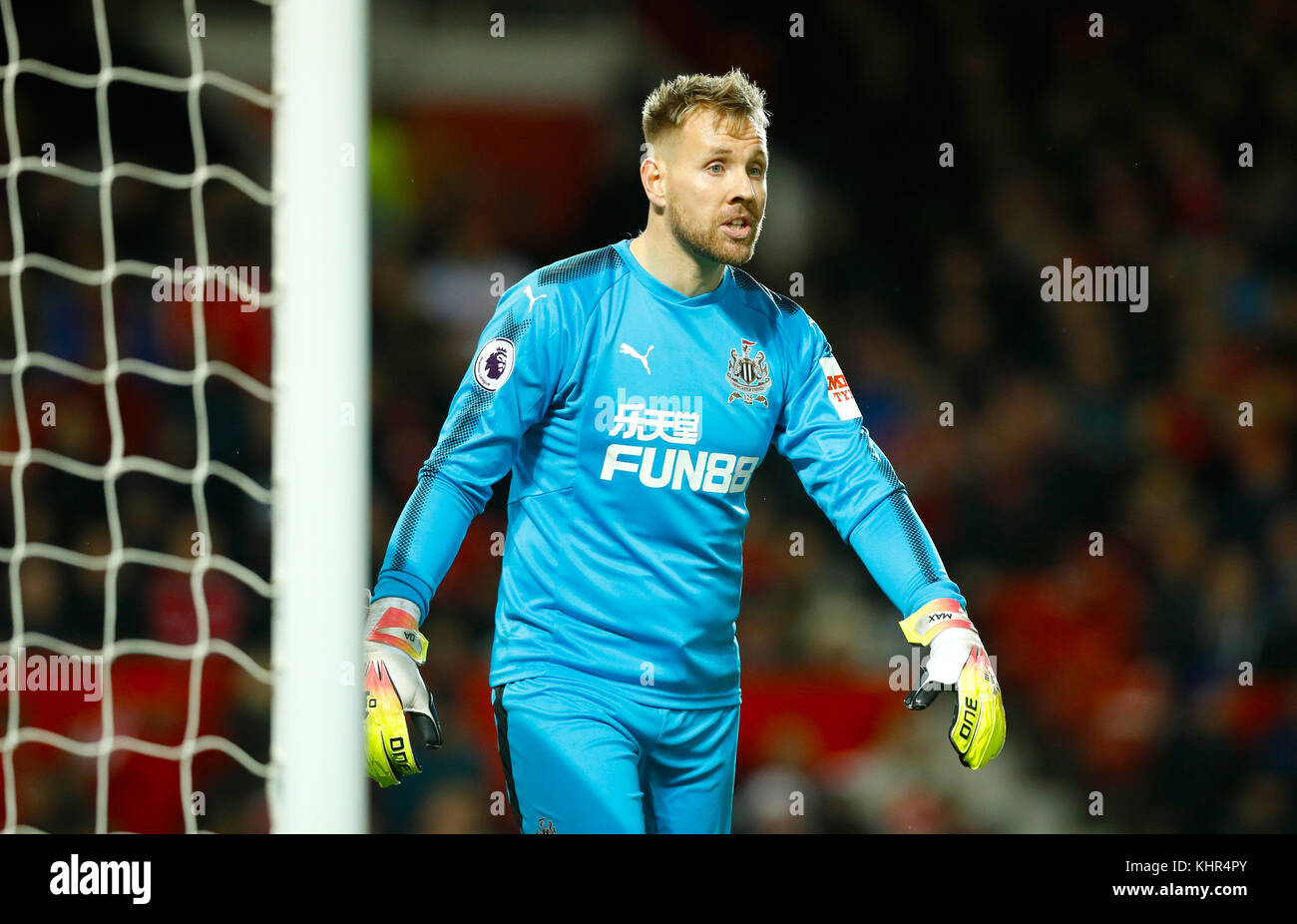 Newcastle United goalkeeper Rob Elliot during the Premier League match ...