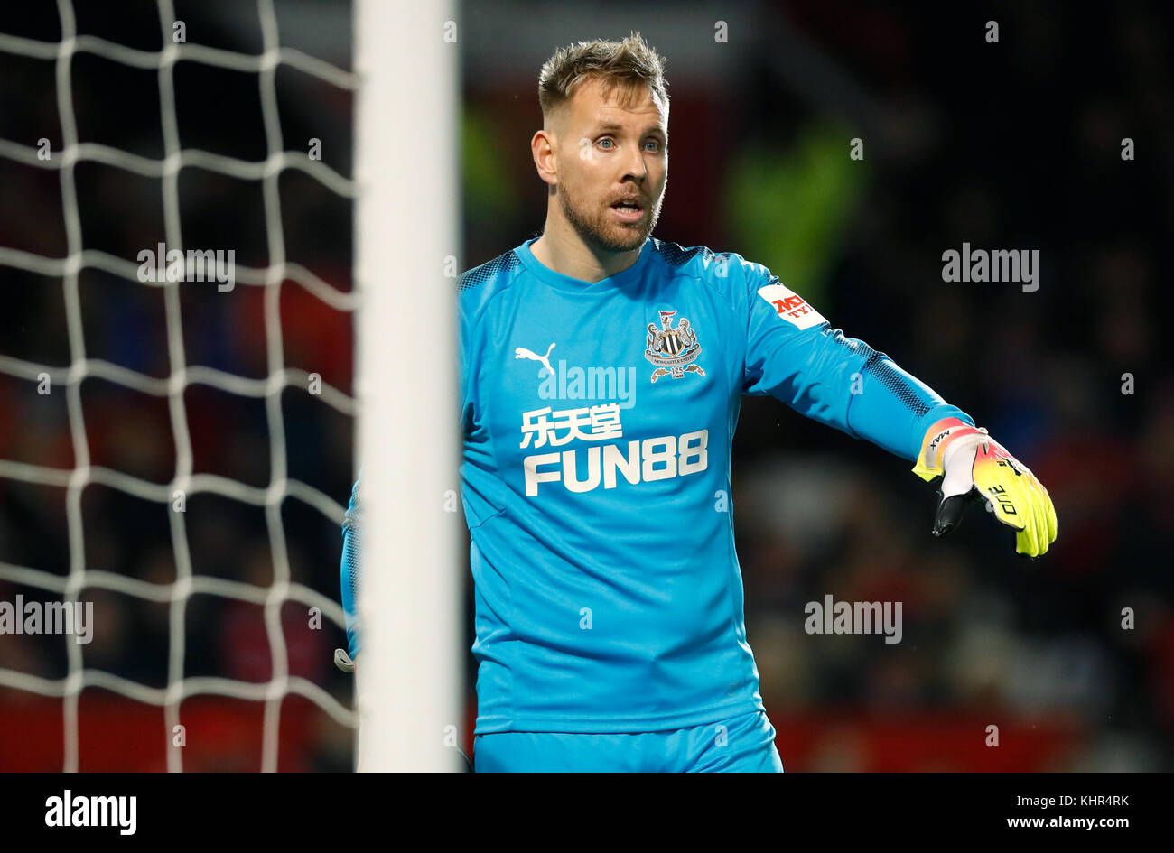Newcastle United goalkeeper Rob Elliot during the Premier League match ...