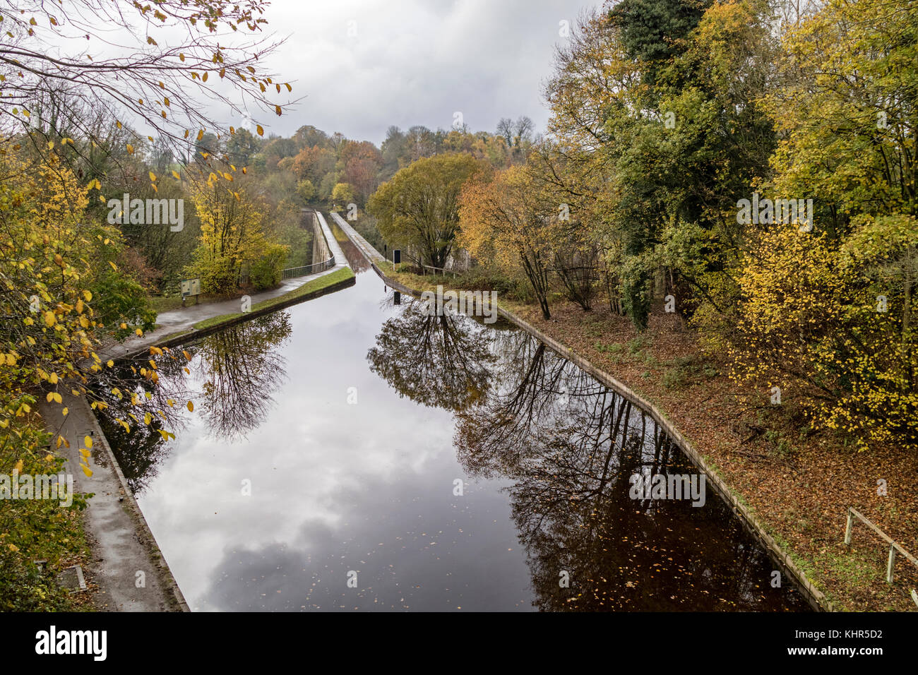 Chirk Aqueduct on the Llangollen Canal at Chirk, North Wales, UK Stock ...