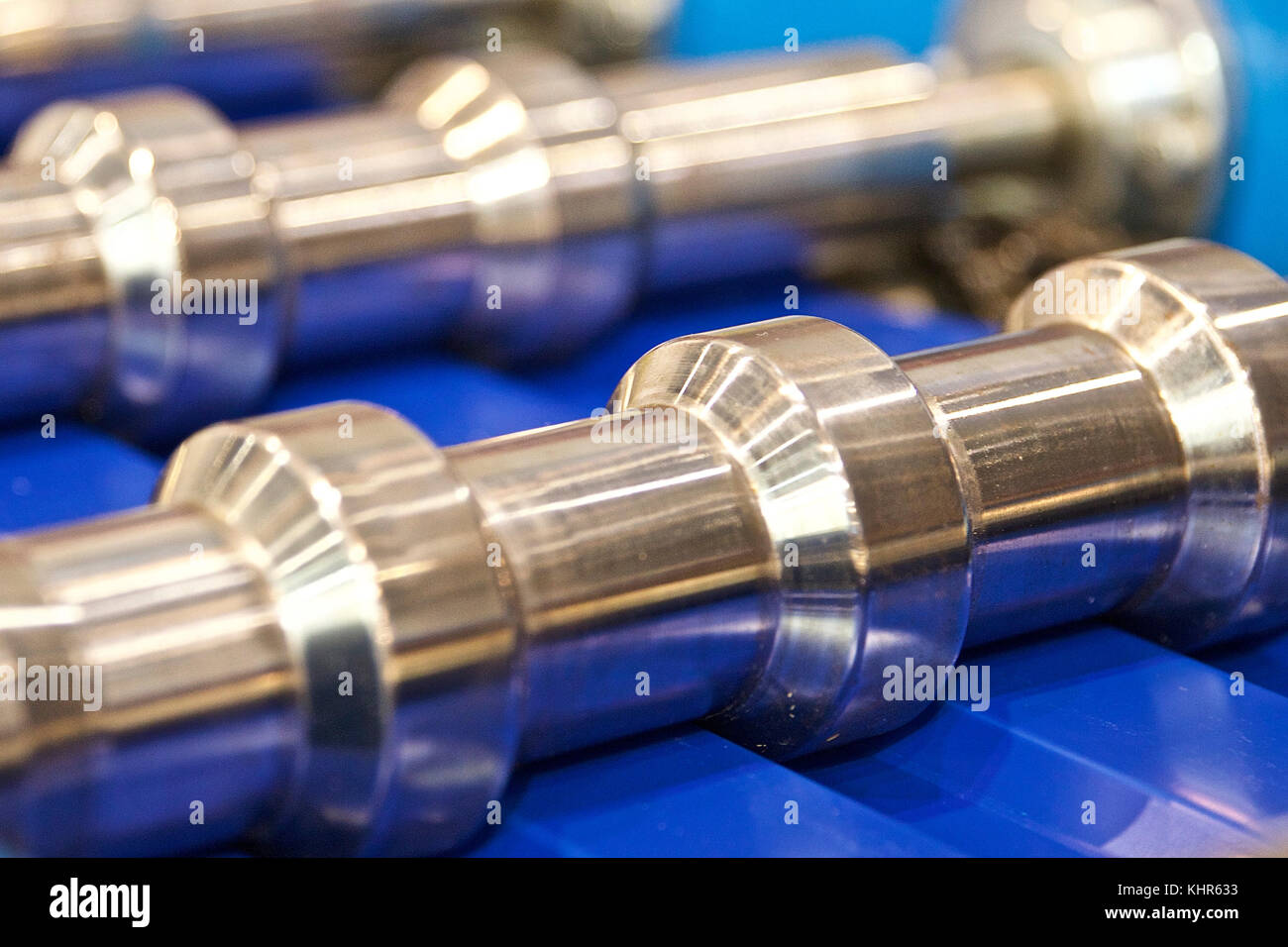 Various metal elements of rolls of rolling mills, machine tools Stock ...