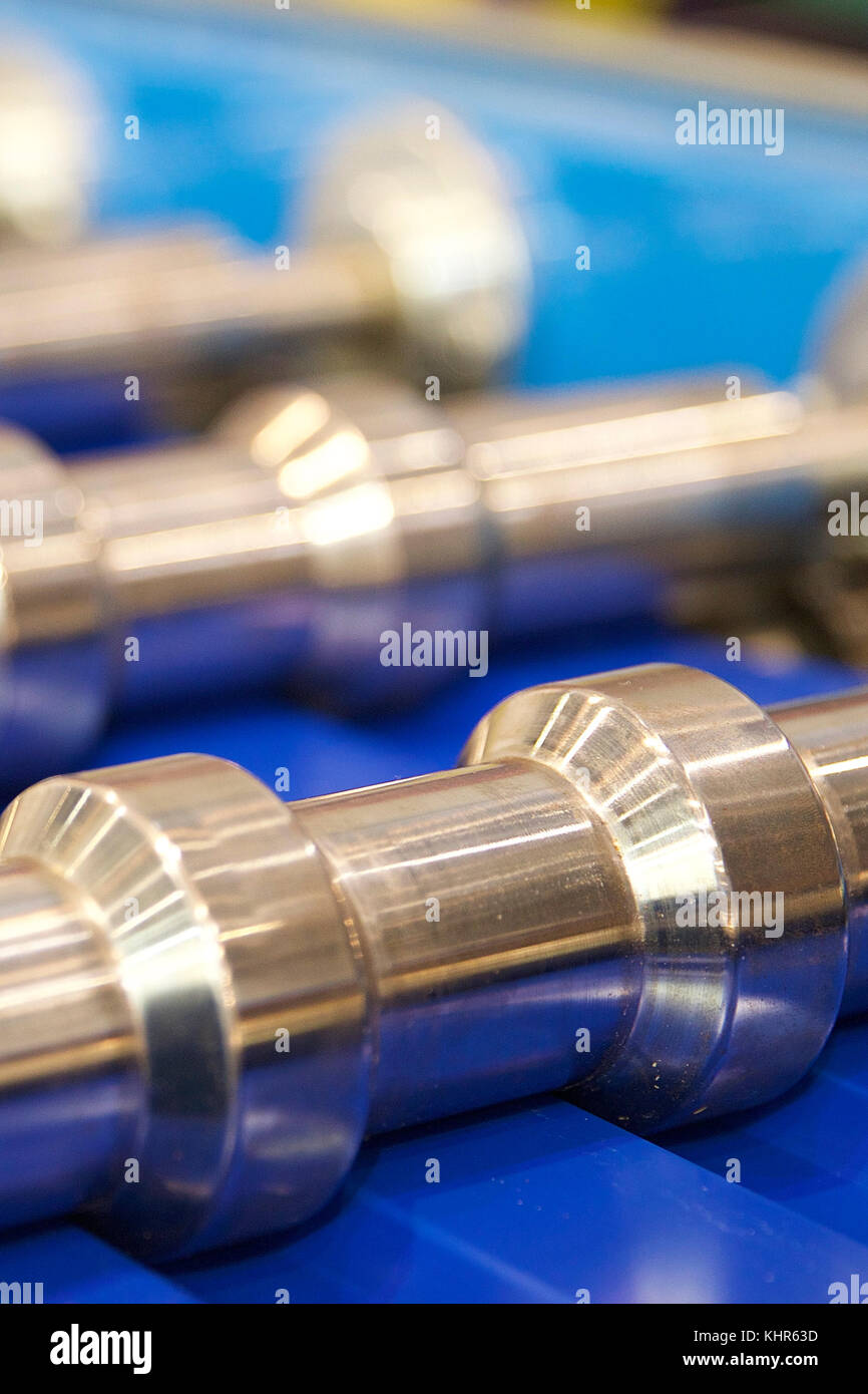 Various metal elements of rolls of rolling mills, machine tools Stock ...