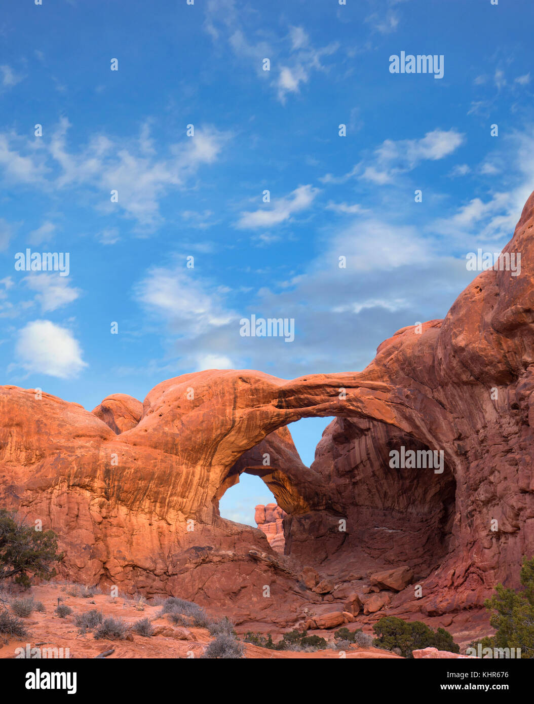 Double Arch, Arches National Park, Utah Stock Photo - Alamy