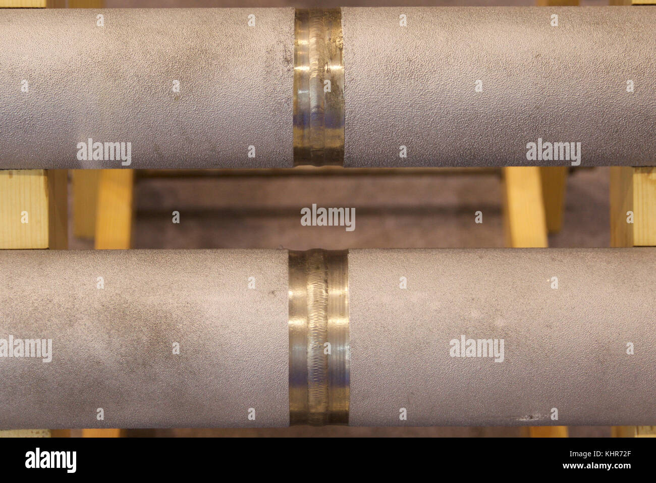 Various elements of metal pipelines for industrial use Stock Photo - Alamy