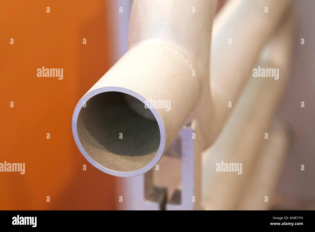 Various elements of metal pipelines for industrial use Stock Photo - Alamy