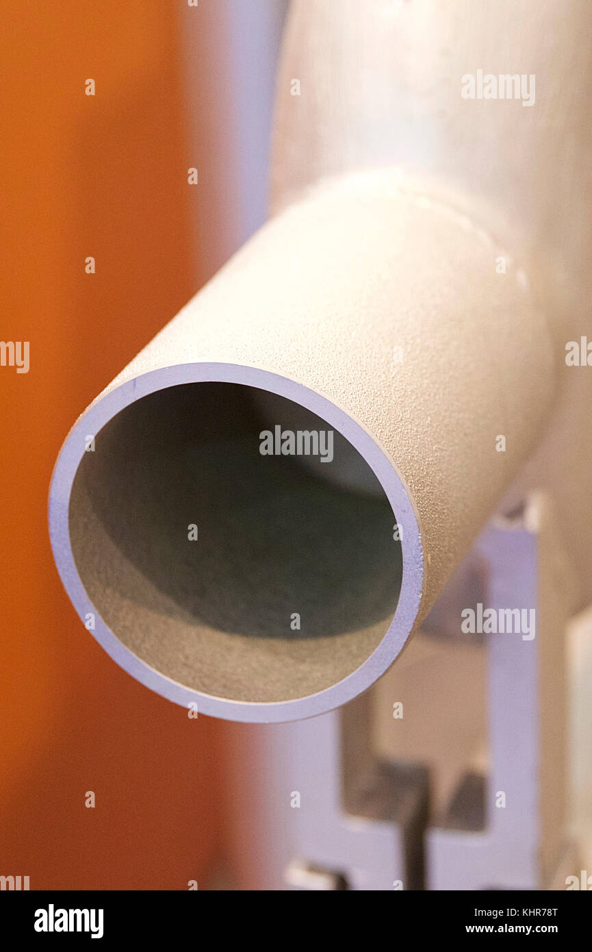 Various elements of metal pipelines for industrial use Stock Photo - Alamy