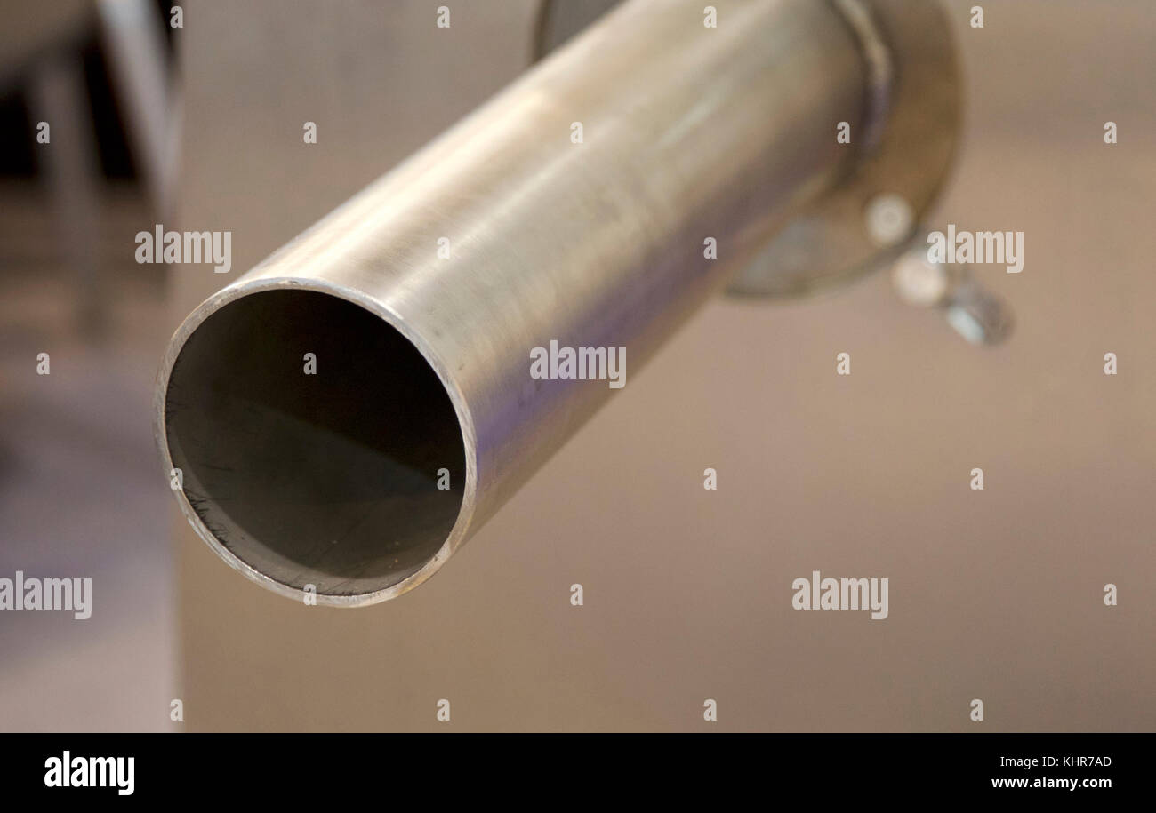 Various elements of metal pipelines for industrial use Stock Photo - Alamy