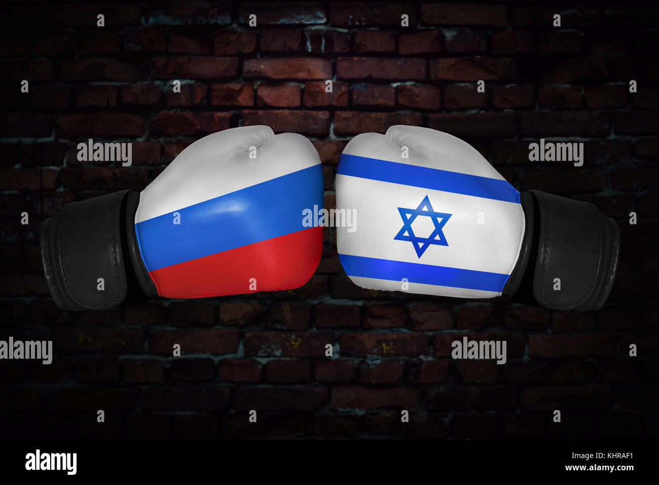 match. Confrontation between the Russia and Israel. Russian, Israeli ...