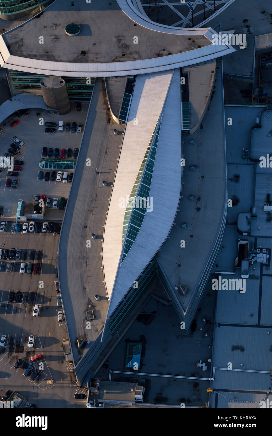 Aerial view on the Shopping Mall, Bus Station and Univercity Stock ...