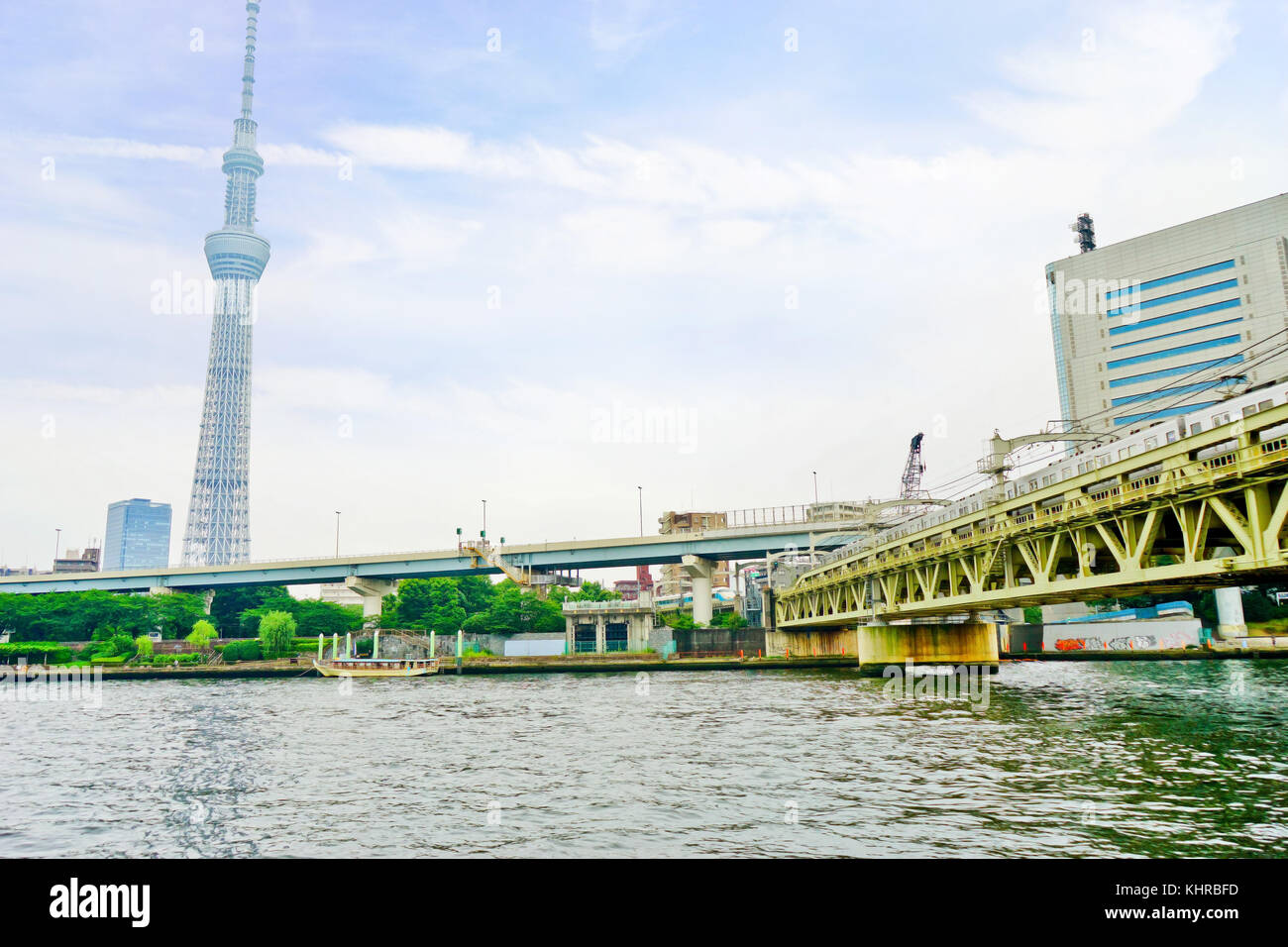 View of the Tokyo skyline in a sunny day Stock Photo - Alamy