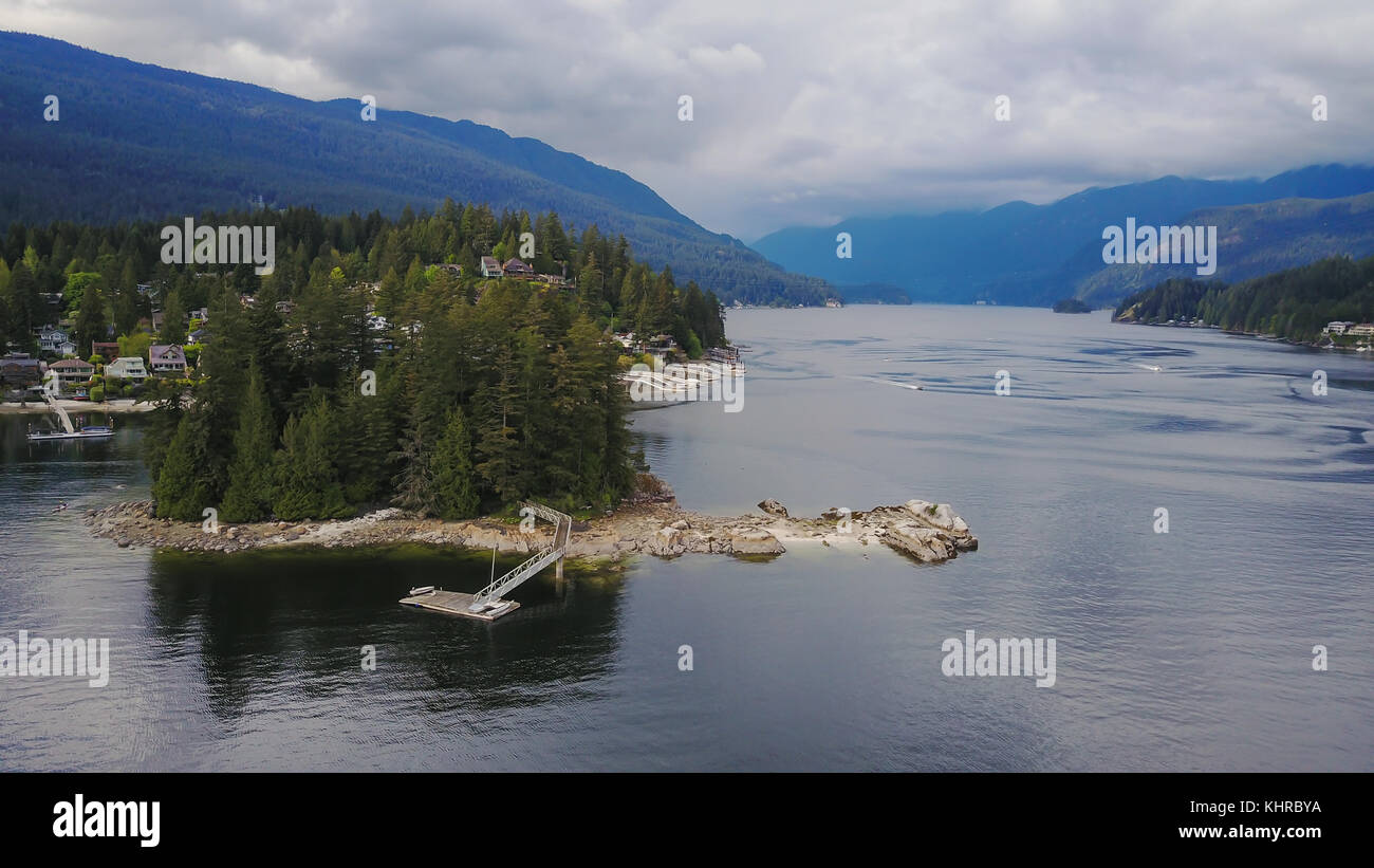 Grey Rocks Island in Deep Cove, North Vancouver, British Columbia ...
