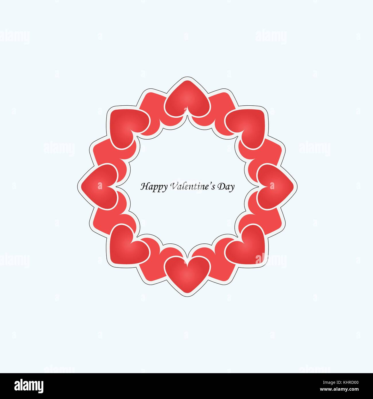Heart signs.Vector decorative frame for greeting card or wedding ...