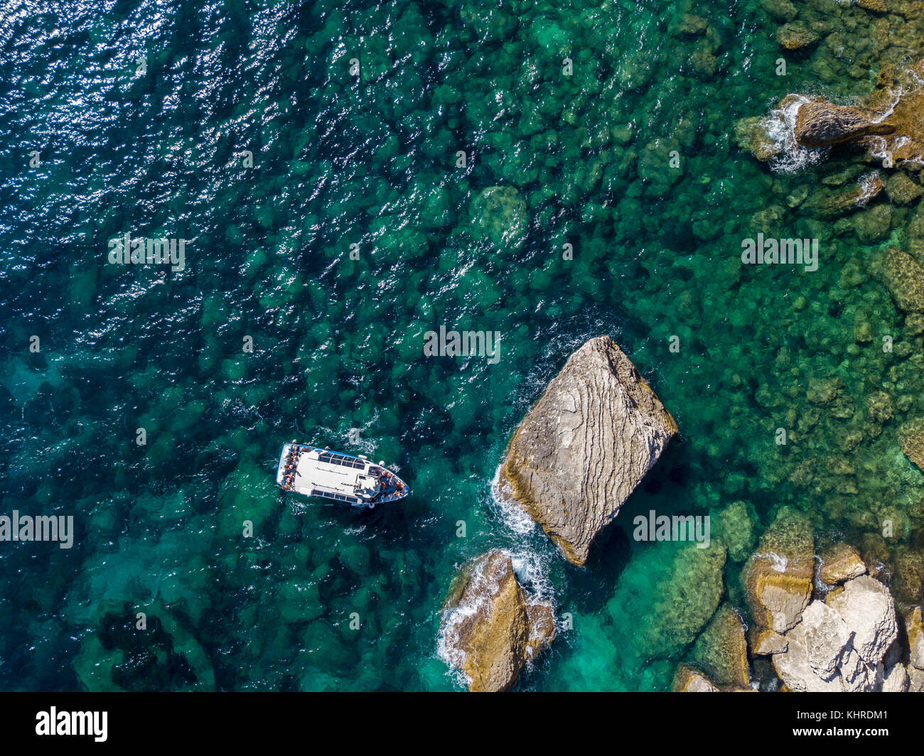 Aerial view of the strait of bonifacio hi-res stock photography and ...