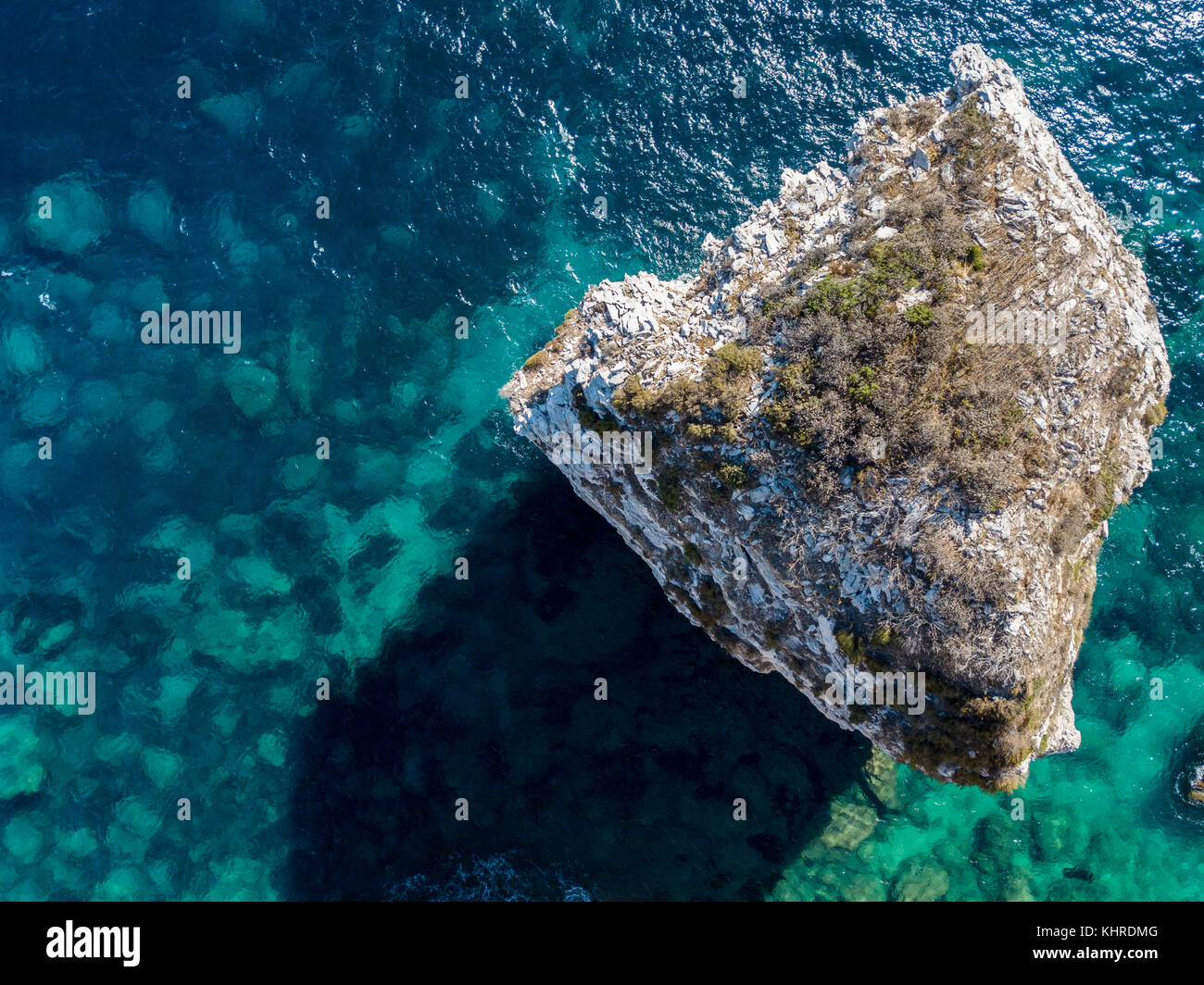 Aerial view of the strait of bonifacio hi-res stock photography and ...