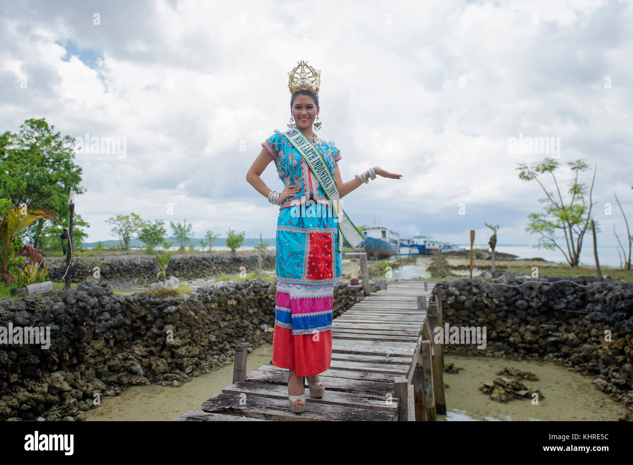 Michelle Victoria Alriani, 20, Miss Earth Indonesia 2017 pose for ...