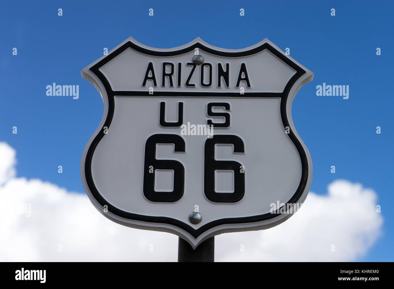 route sixty six road sign Stock Photo - Alamy