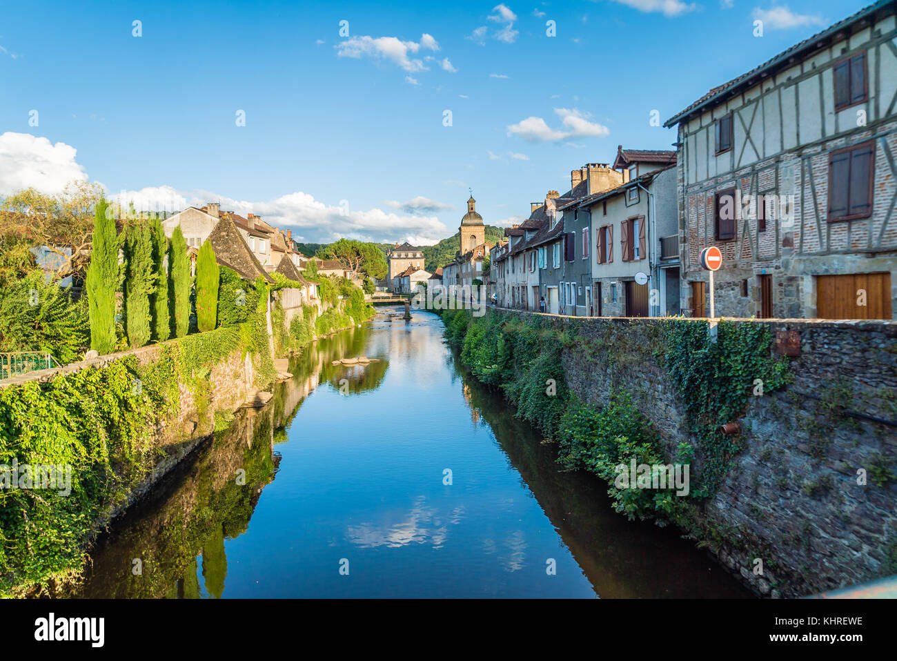 Bave river in Saint Céré Occitanie France Stock Photo - Alamy