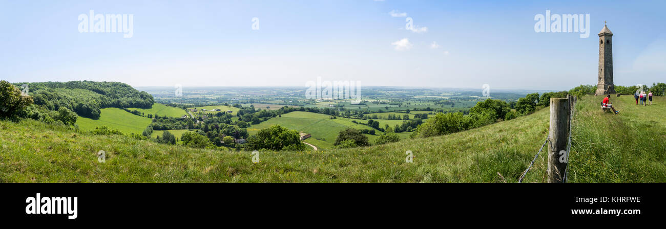 Panorama of the Tyndale Monument and view, near to North Nibley ...