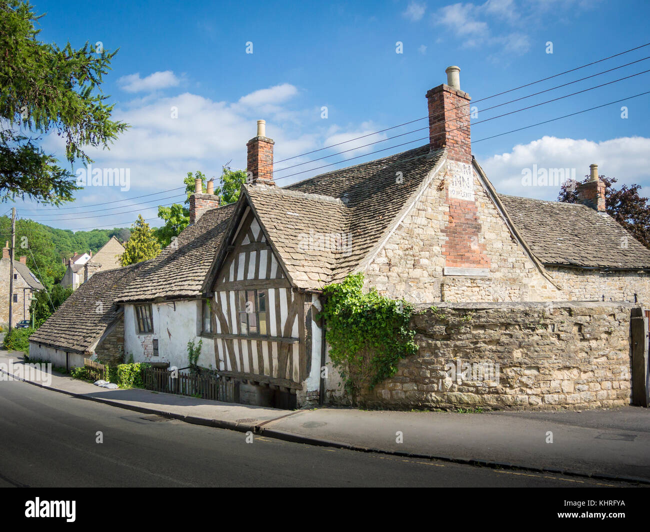 Ancient Ram Inn, former 12th century public house, reported to be one ...