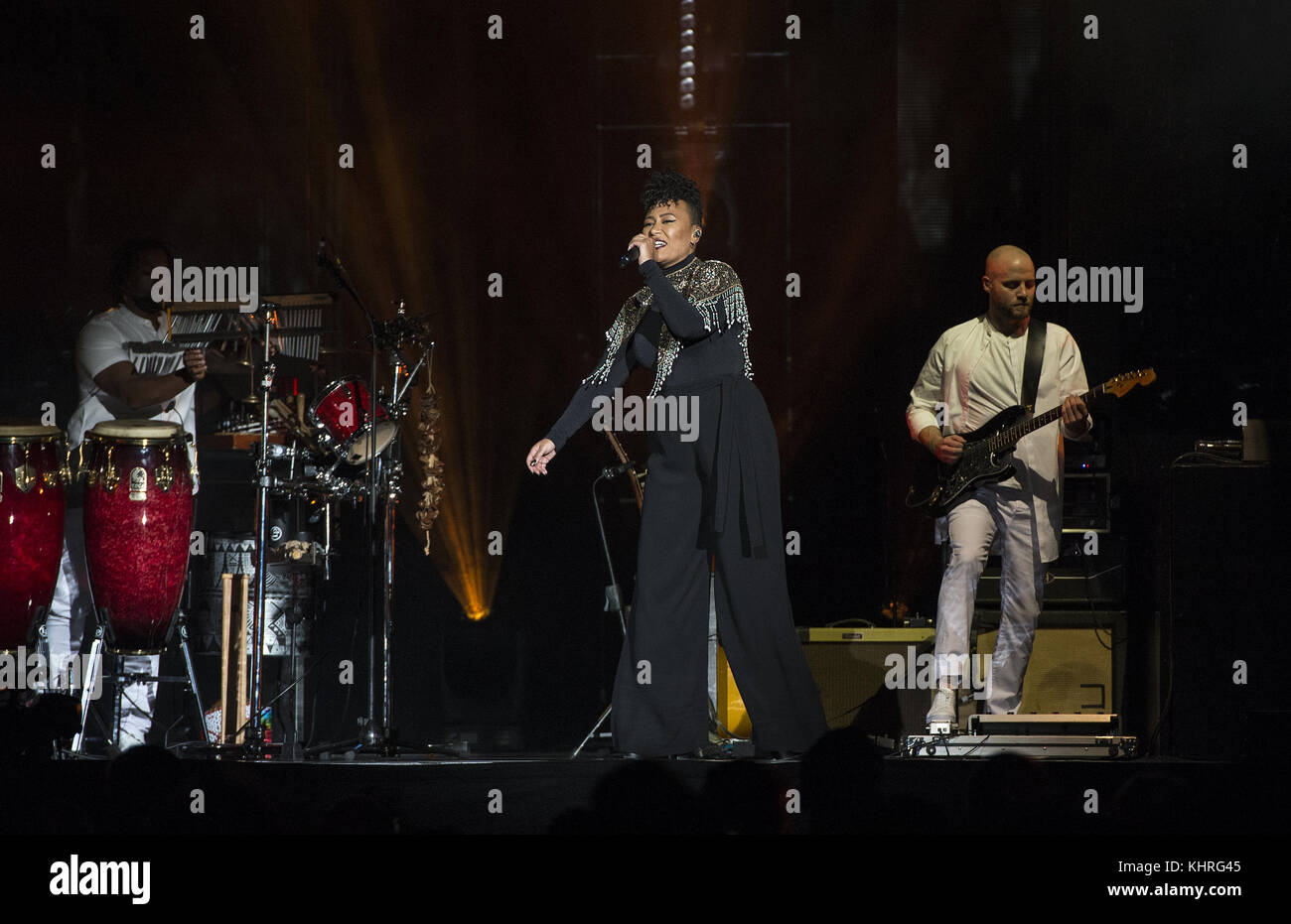 Emeli Sande performing live in concert at the O2 Arena Featuring: Emeli ...