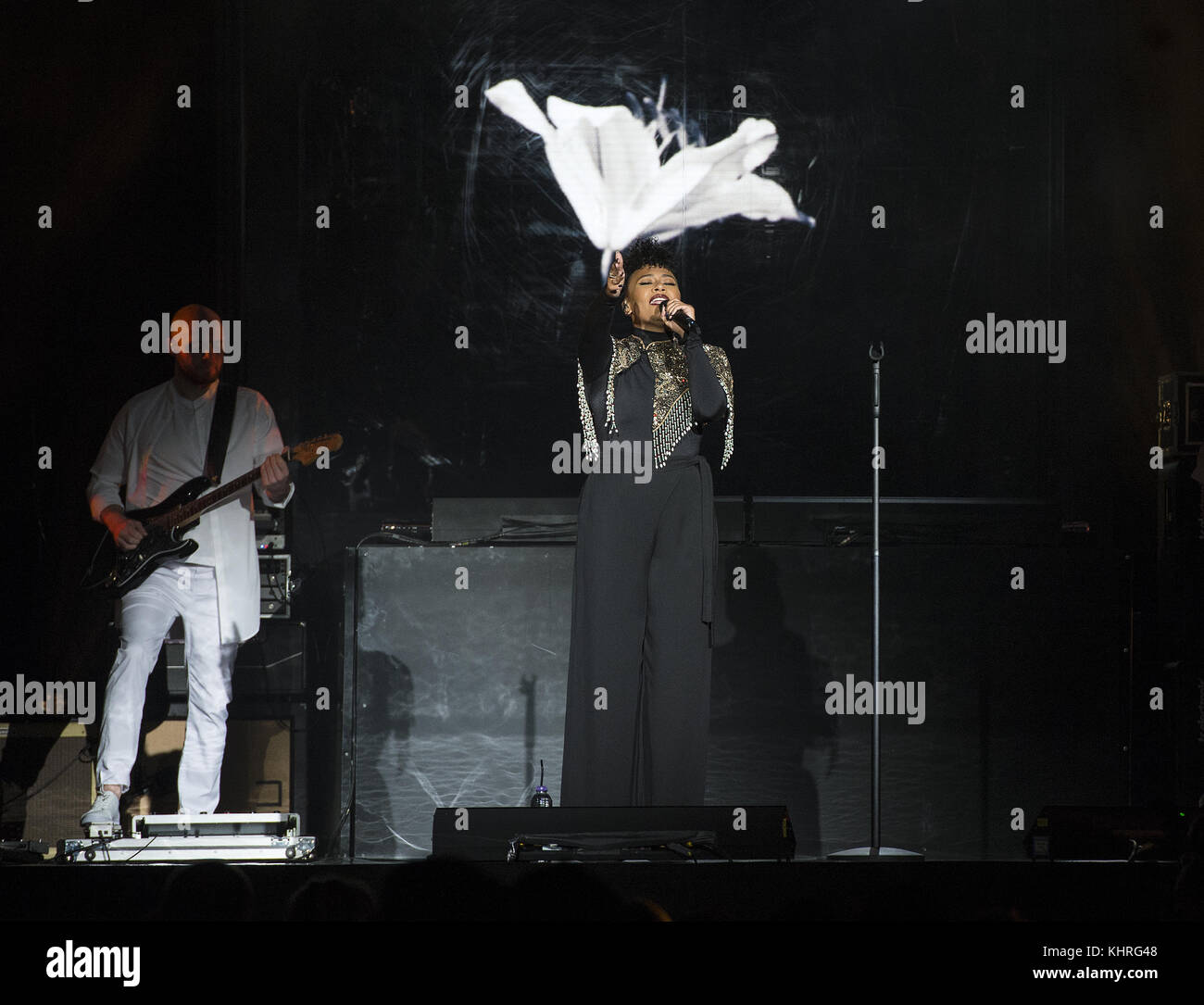 Emeli Sande performing live in concert at the O2 Arena Featuring: Emeli ...