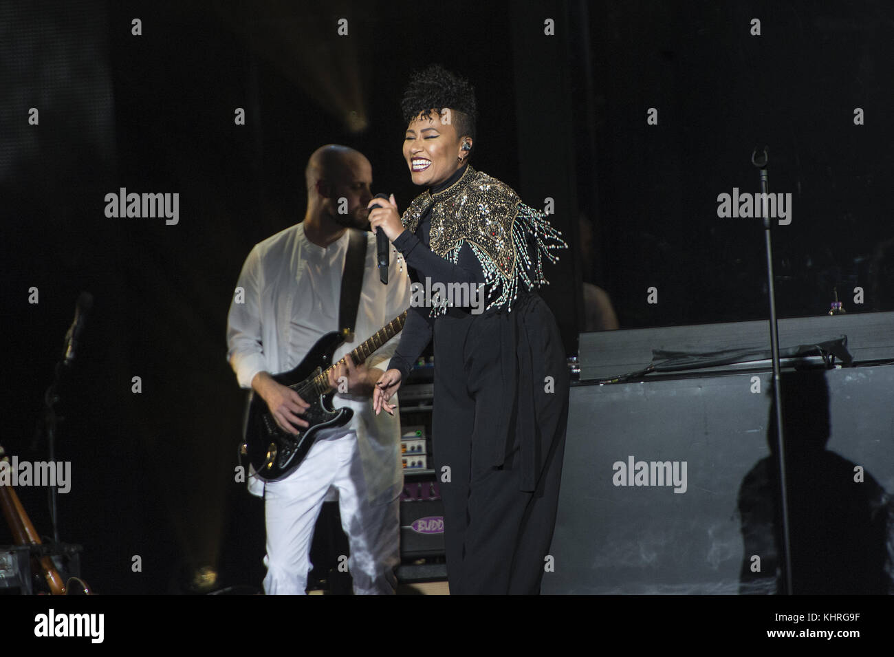 Emeli Sande performing live in concert at the O2 Arena Featuring: Emeli ...