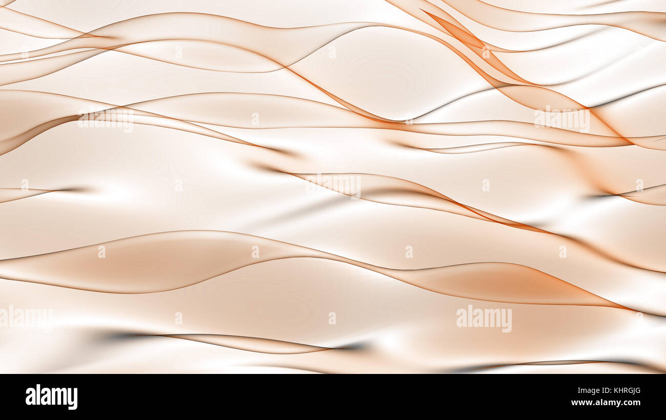 Abstract brown wave in the slow motion on the white background Stock ...