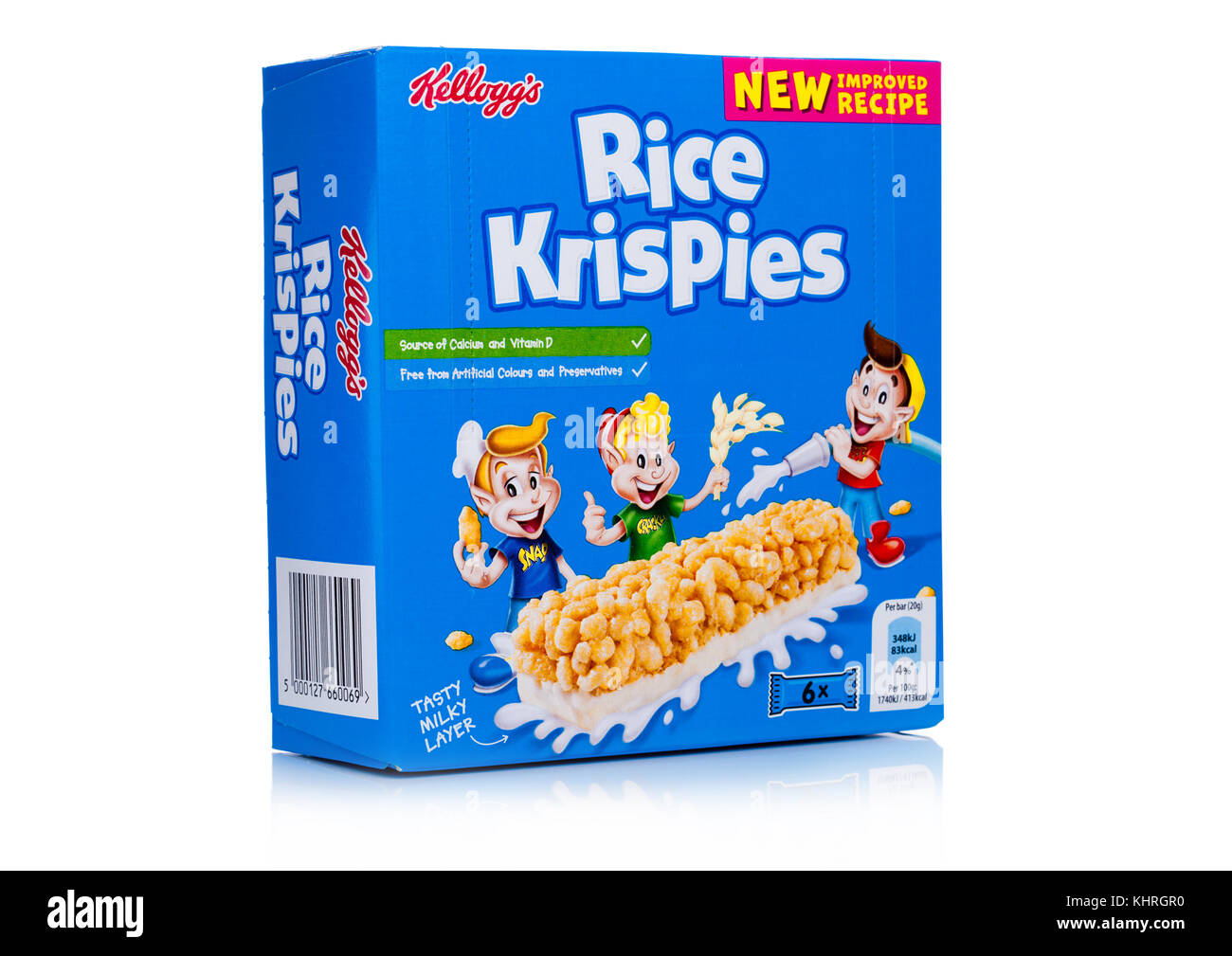 Rice breakfast cereal kellogs box hi-res stock photography and images ...