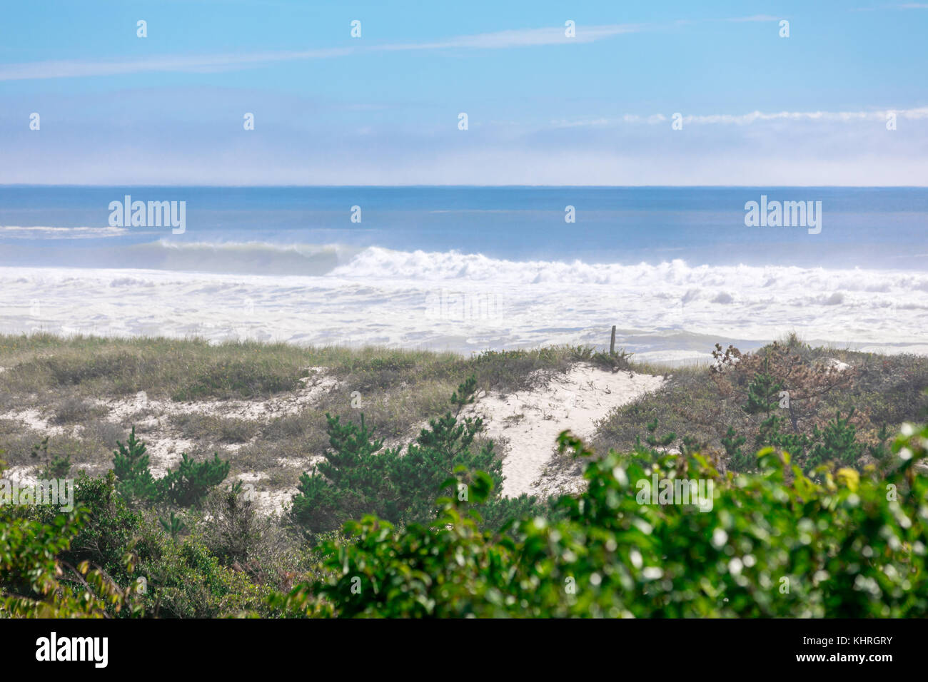 atlantic ocean in east hampton ny Stock Photo - Alamy