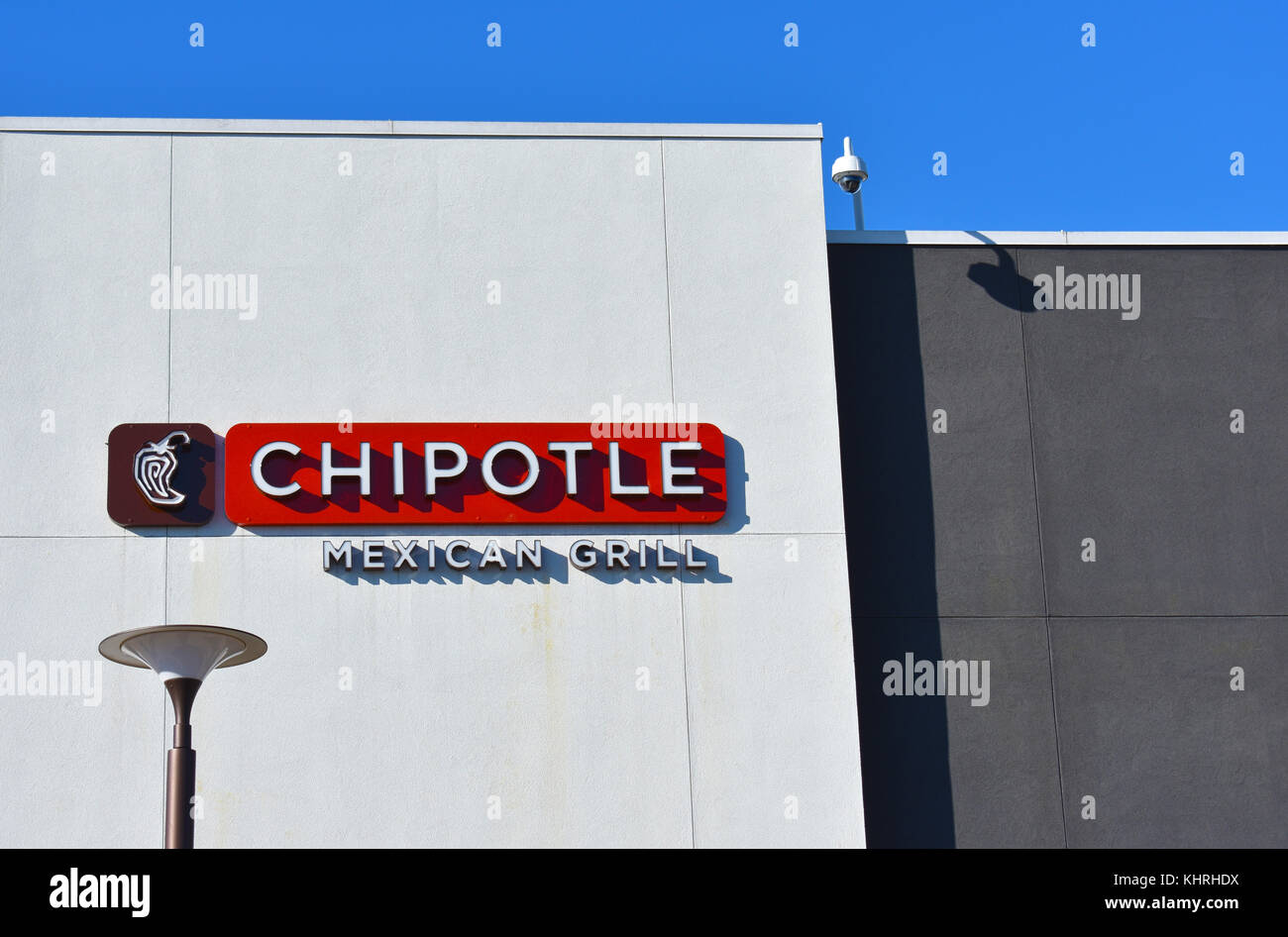 Chipotle sign outside restaurant at the Bellis Fair mall in Bellingham ...