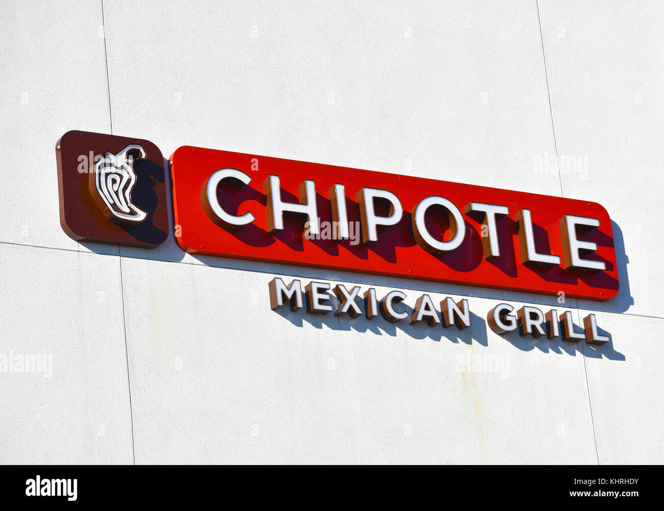 Chipotle sign outside restaurant at the Bellis Fair mall in Bellingham ...