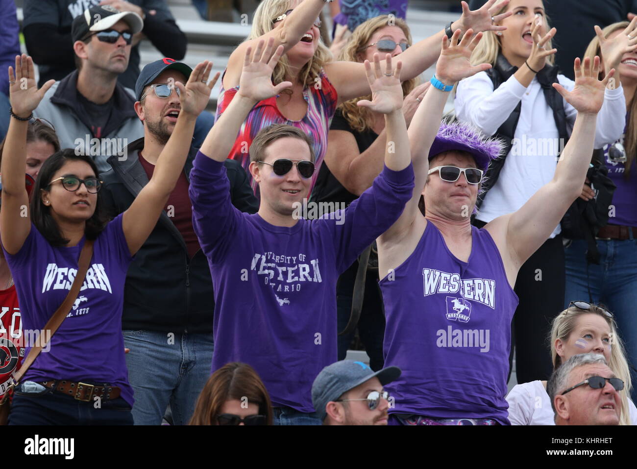 Western Mustangs Touchdown Crowd 2017 Stock Photo - Alamy