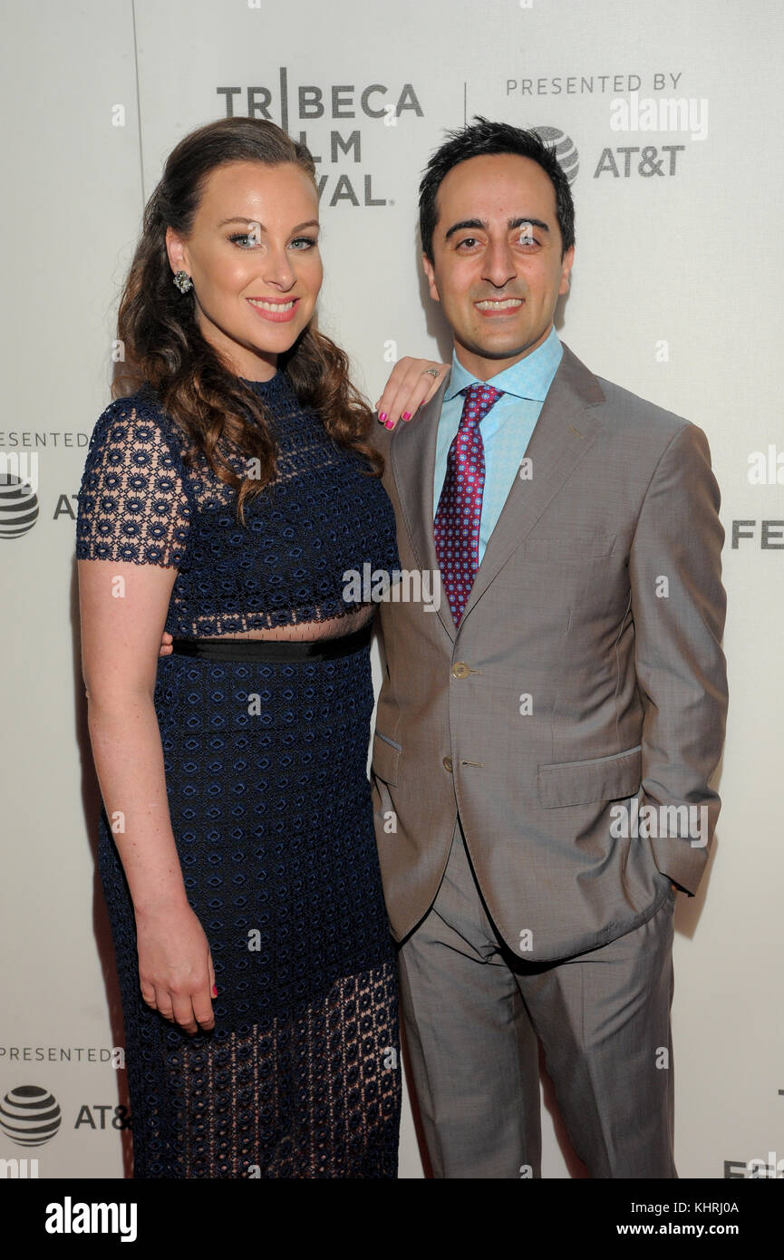 NEW YORK, NY - APRIL 26: Actor Amir Talai and wife attend 'The Circle ...