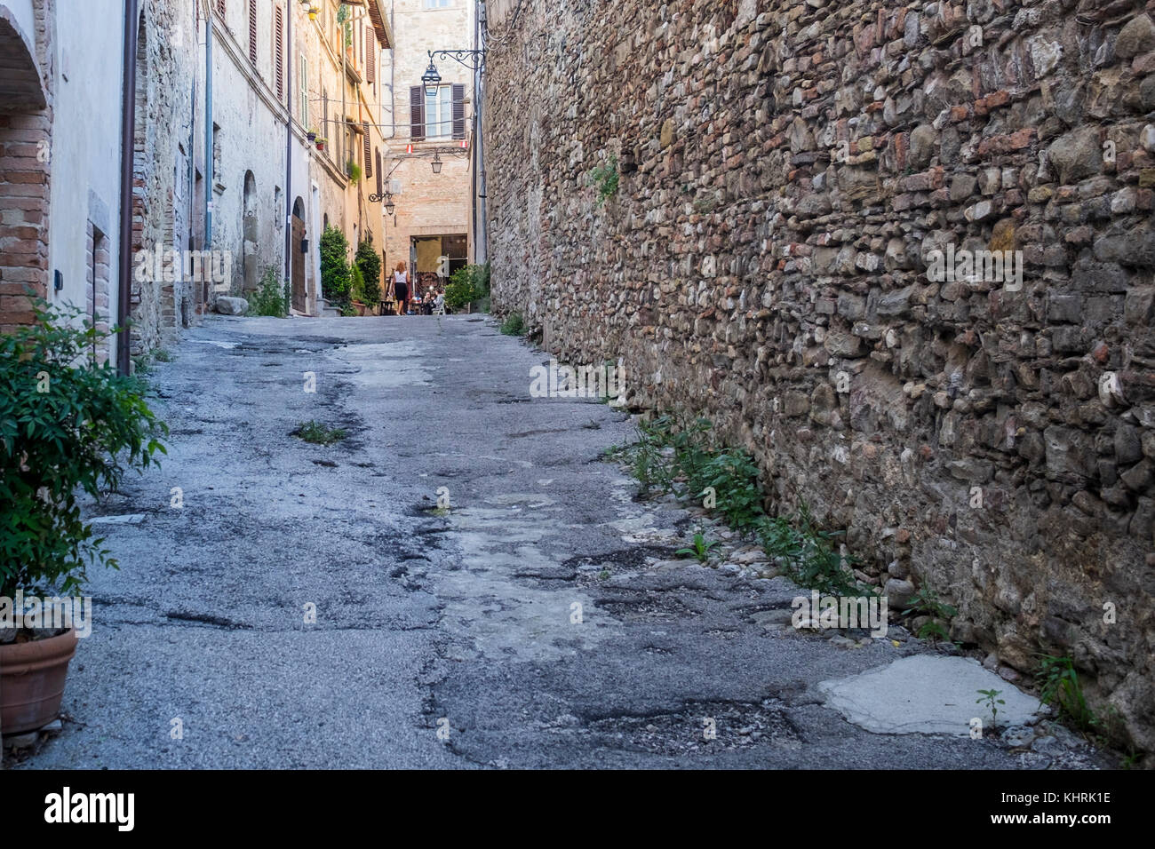 A view of the village of Bevagna, Italy. Bevagna is a town in the ...