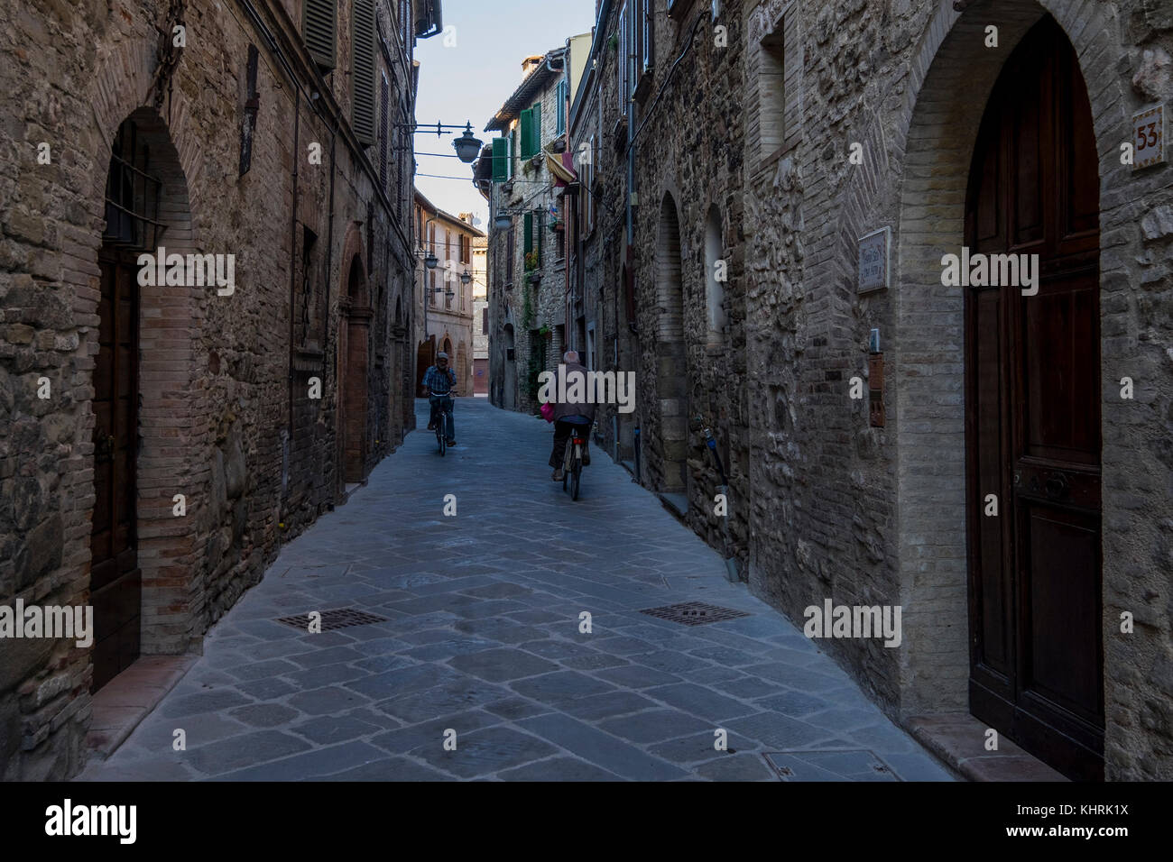 A view of the village of Bevagna, Italy. Bevagna is a town in the ...
