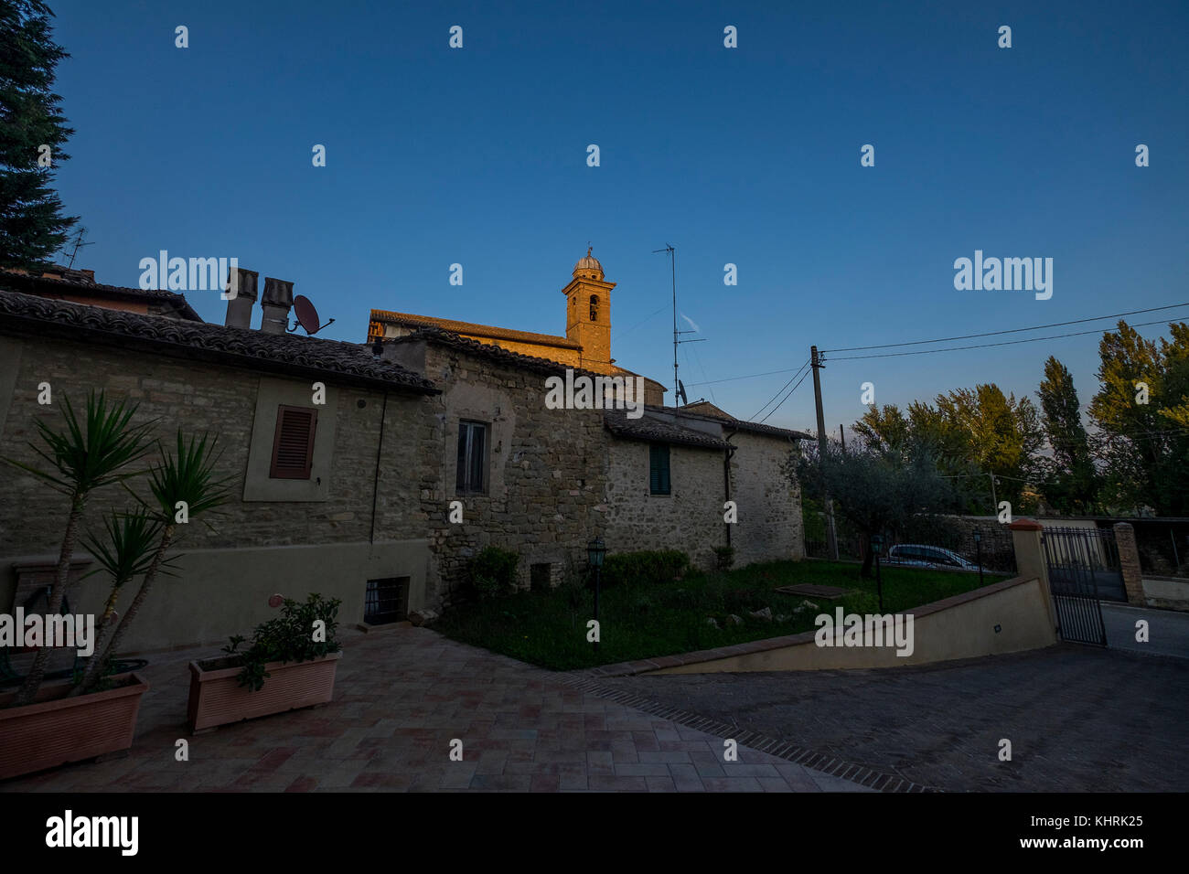 A view of the village of Bevagna, Italy. Bevagna is a town in the ...
