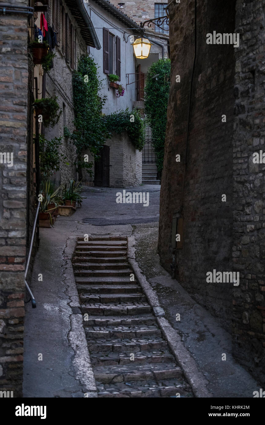 A view of the village of Bevagna, Italy. Bevagna is a town in the ...